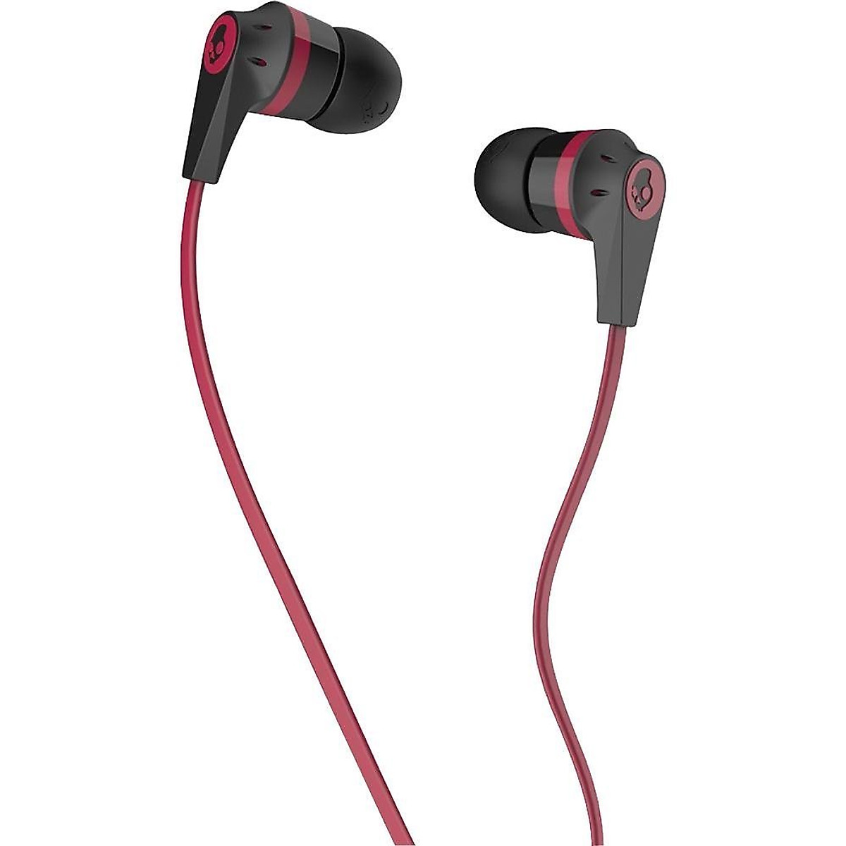 Skullcandy S2IKDZ-010 Ink'd 2.0 Earphones, Red (Renewed)