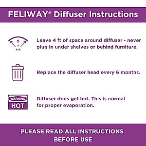 FELIWAY Classic Cat Calming Pheromone Diffuser, 30 Day Starter Kit (48 mL)