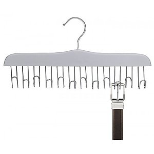 Only Hangers White Wooden Belt Hanger