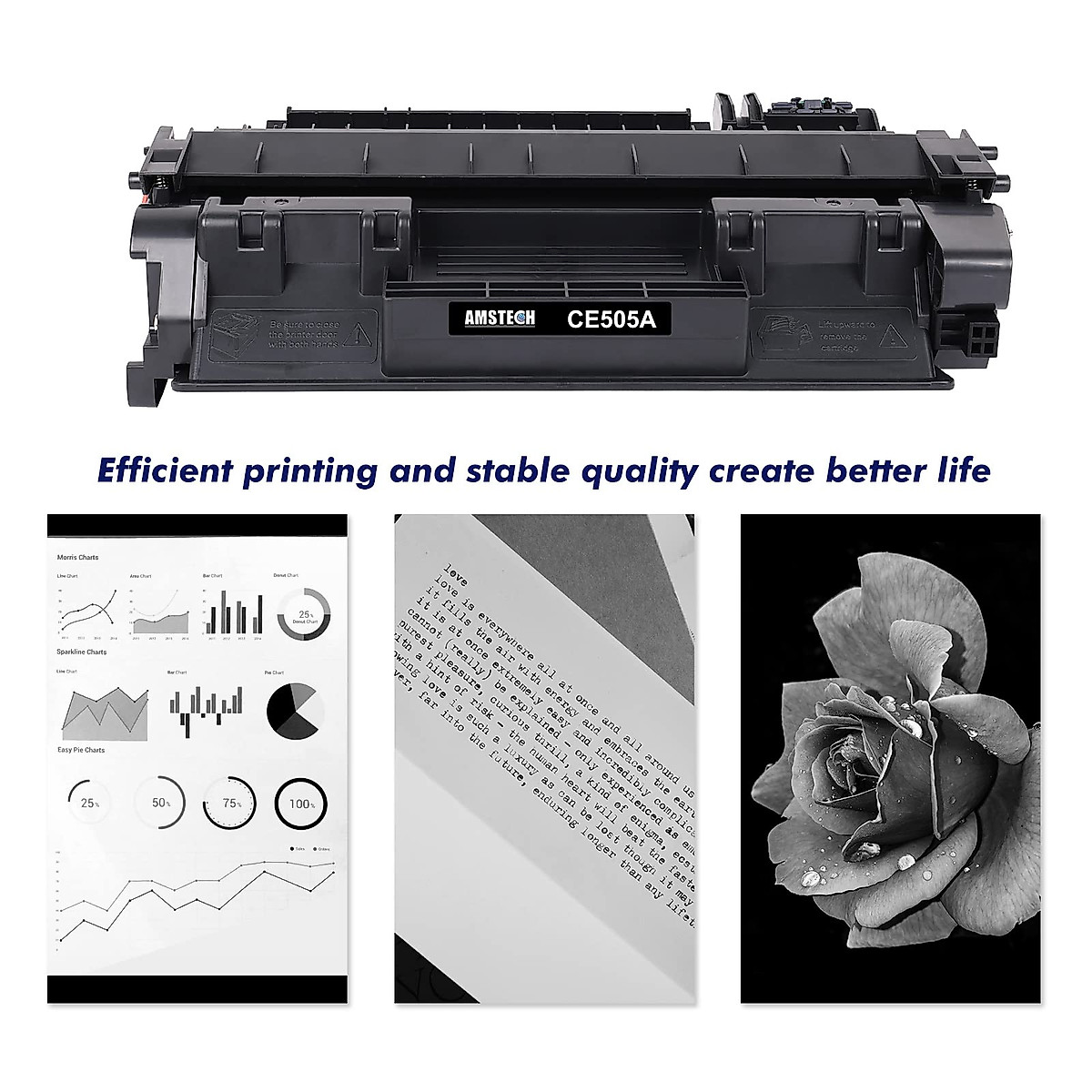 05A CE505A 2 Pack Toner Cartridge CE505D Compatible Replacement for HP CE505A Toner Cartridge for P2035 P2035N P2055DN 2055DN 2035N P2030 P2050 P2055D P2055X Printer Black