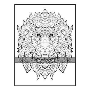 100 Animals: An Adult Coloring Book with Lions, Elephants, Owls, Horses, Dogs, Cats, and Many More!