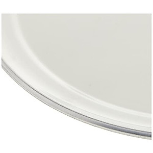 Winco 11 Inch Aluminum Winware Pizza Tray with Wide Rim