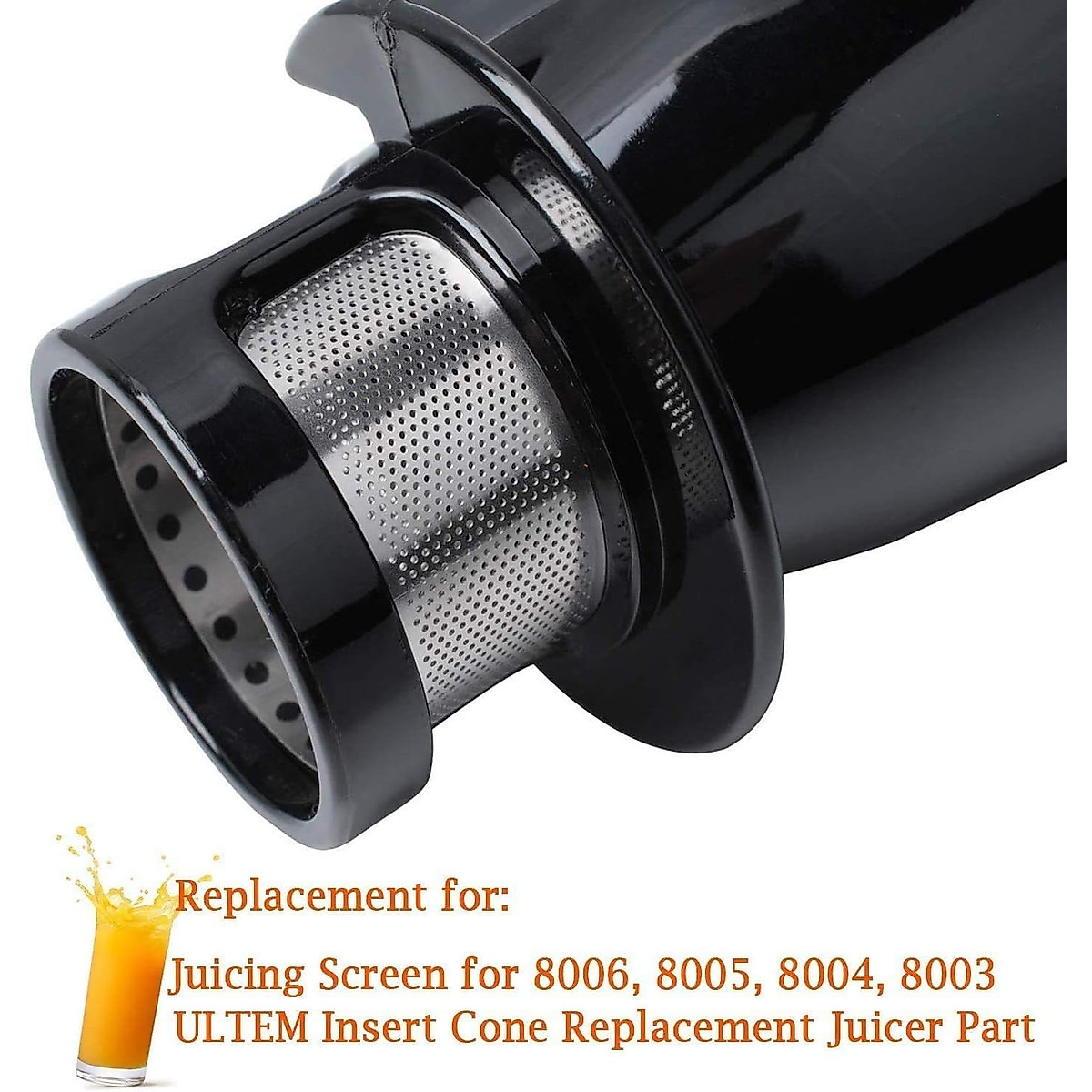 8006 Juicer Replacement Parts Compatible with Omegae 8006 8005 8004 8003 NC900 Slow Masticating Juicer 2 Juicing Screen Juicer Auger