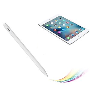 Electronic Stylus for iPad Mini 4 7.9" Pencil,Active Capacitive Pencil Compatible with Apple iPad Mini 4 7.9-inch Stylus Pens,Good on Drawing and Writing Type-C Rechargeable Pen, White