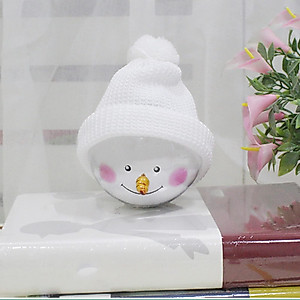 QAZIUY Christmas Ball Ornaments Shatterproof Christmas Tree Decorations Christmas Creative Decoration Snowman Children Plastic Christmas Ball for Tree Decor Xmas Party