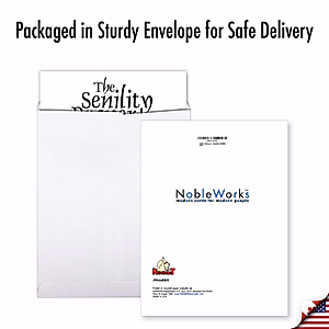 NobleWorks - 1 Humorous Birthday XL Greeting Card w/Envelope 8.5 x 11 Inch - Funny Sympathy Old Lady With A Birthday Prayer Guide for the Senile - Happy Bday Card - Senility Prayer J9046BDG