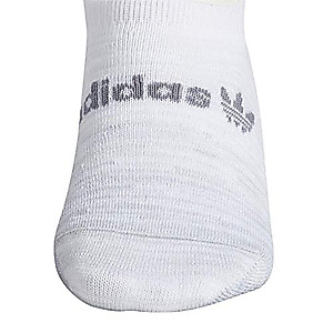 adidas Originals Women's Superlite Gradient Forum Logo Super No Show Socks (6-Pair), White/Grey, Medium