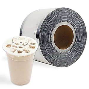 HYDDNice Cup Sealer Film 3300 Pcs Clear PP Material Tea Sealing Film for 90-105mm Diameter Cups