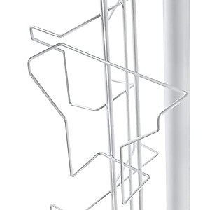 SSWBasics 12-Pocket Rotating Countertop Greeting Card Rack - Overall Dimension: 25”H x 12”D - 12 Pockets Total (Each 5”W x 7”H x 1 5/8”D) - Perfect for Thrift, Retail, Grocery, and Convenience Stores