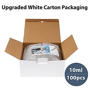 FOUR E'S SCIENTIFIC 10ml Pipette Tips Microchemical Disposable Liquid Pipettor Tips 10mL 100pcs Autoclavable Polypropylene (PP)