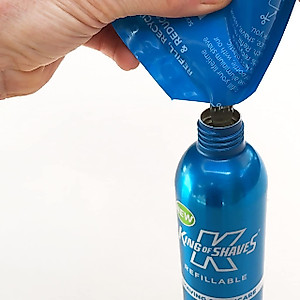 King of Shaves Sensitive Shave Gel Refillable Aluminium Bottle 1 x 250ml