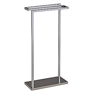 Kings Brand Furniture - Hamilton Metal Freestanding Towel Rack Stand, Chrome
