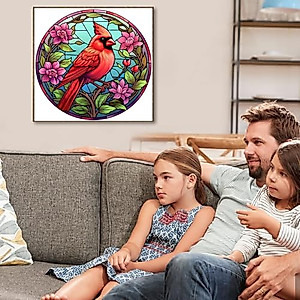 Cardinal Stamped Cross Stitch Kits - Counted Cross Stitch Kits for Beginners Adults,11 CT Patterns Dimensions Embroidery Kits Arts Craft Kits,for Gift and Home Decor 13.8 x 13.8inch