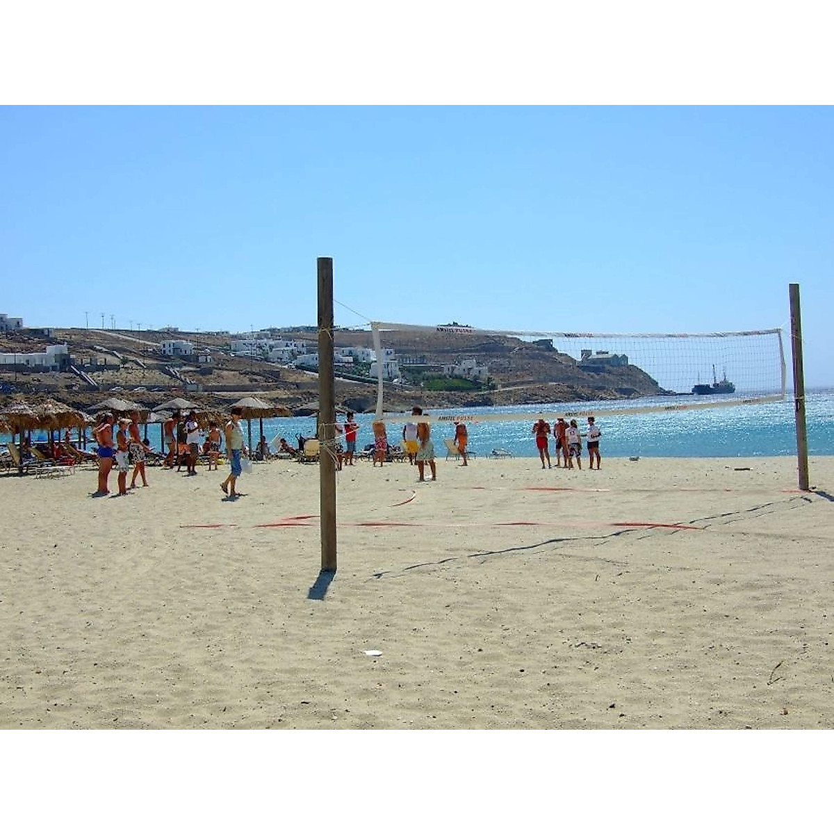 Professional Volleyball Net Outdoor with Aircraft Steel Cable, Heavy Duty Volleyball Net for Backyard, 32x3FT Portable Volleyball Net for Pool Schoolyard Beach, Badminton/Pro Volleyball Net Set