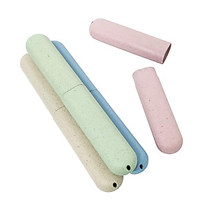 4 Pack Travel Toothbrush Holder Case, Portable Toothbrush Holder for Travel/Camping/School