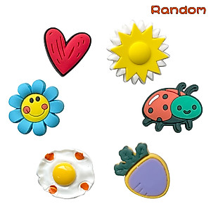 GZLSXCL 25,50,100,125 Random Shoe Charms for Clog Shoes Party Favor Birthday Gifts