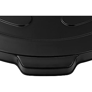 Global Industrial 55 Gallon Garbage Can Lid, Black