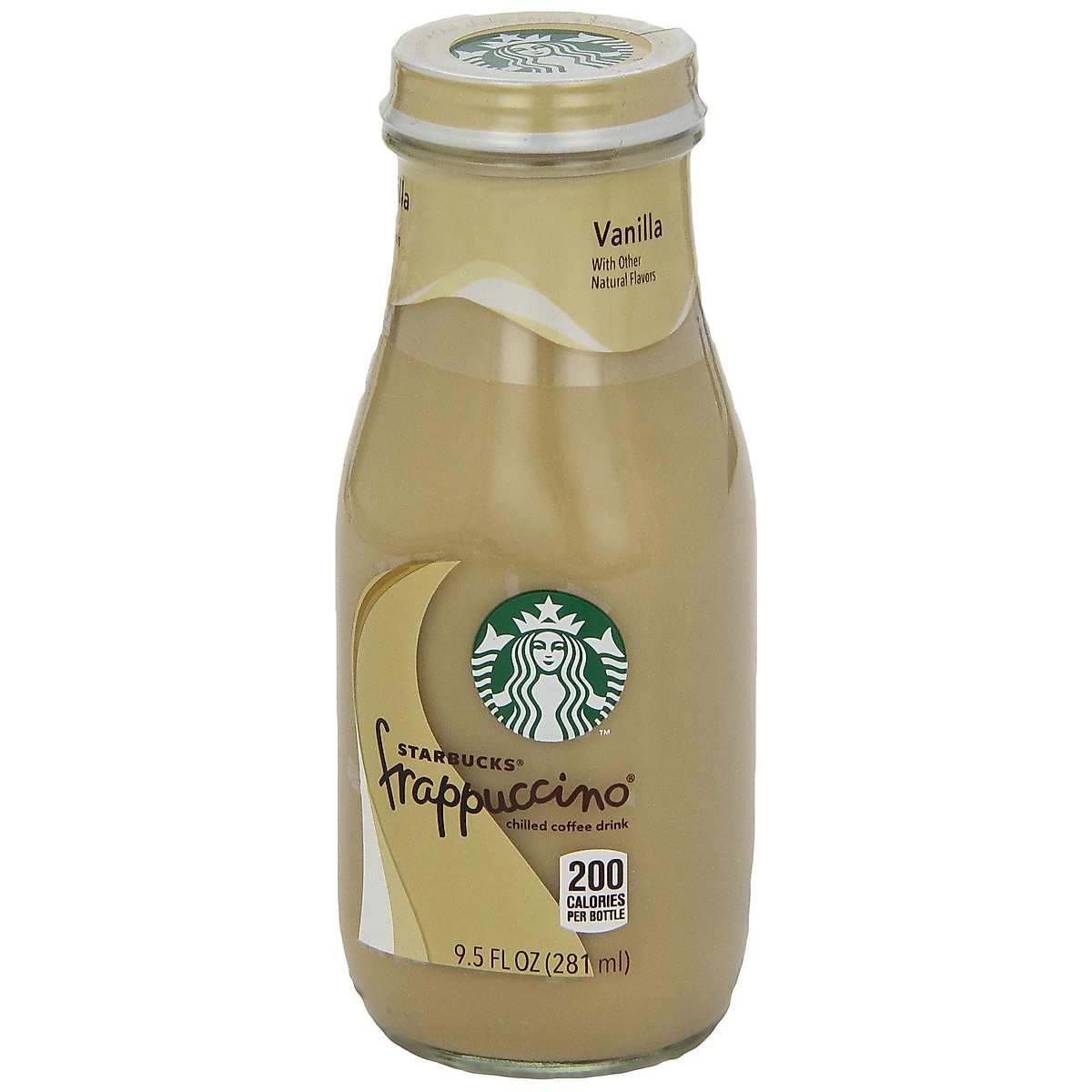 Starbucks Frappuccino Vanilla Coffee Beverage, 9.5 oz glass bottles (4 Pack)