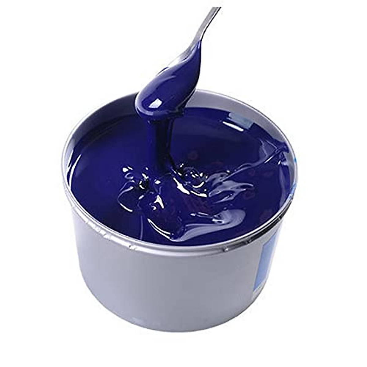 CMYK Offset Ink – 2.5kg (5.5 lb) Each - Free Ink Mixing Knife Set, German Offset Inks - Cyan, Magenta, Yellow and Black Inks (Cyan)