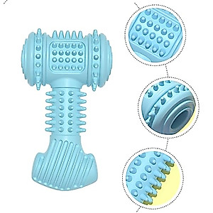 Dog Toy Cleaning Accessories Cleaning Toys Chew Toys Dog Toys Small Dogs Toys Dental Dog Chew Toy Wear-Resistant Chewing Toy Compact Chewing Toy TPR Household Set Pink Toys (Color : Sky-Blue