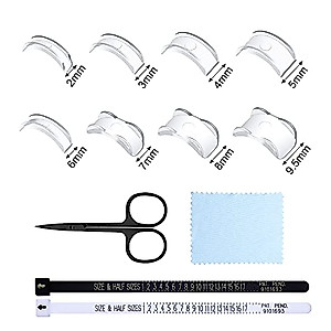 Invisible Ring Sizer Adjuster Ring Spacer Ring Guards Ring Sizer Loose Ring Size Reducer with Ring Gauge Measuring Tool Jewelry Polishing Cloth and Scissors for Man and Woman Rings（53pieces)