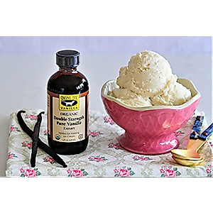 Singing Dog Organic Double Strength Pure Vanilla Extract, 4oz
