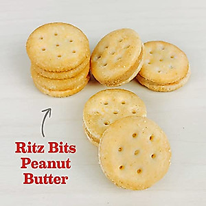 RITZ Bits Peanut Butter Cracker Sandwiches, Big Bag, 3 Ounce (Pack of 12)