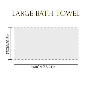Beach Towels Oversized Bath Sheets Towels for Shower Single Body Towel Large Quick Dry Soft Towel for Hotel, Pool, Beach, Bathroom, Blanket Coral Fleece 29.5x55.11in Toallas De Baño Grandes-1 PCS