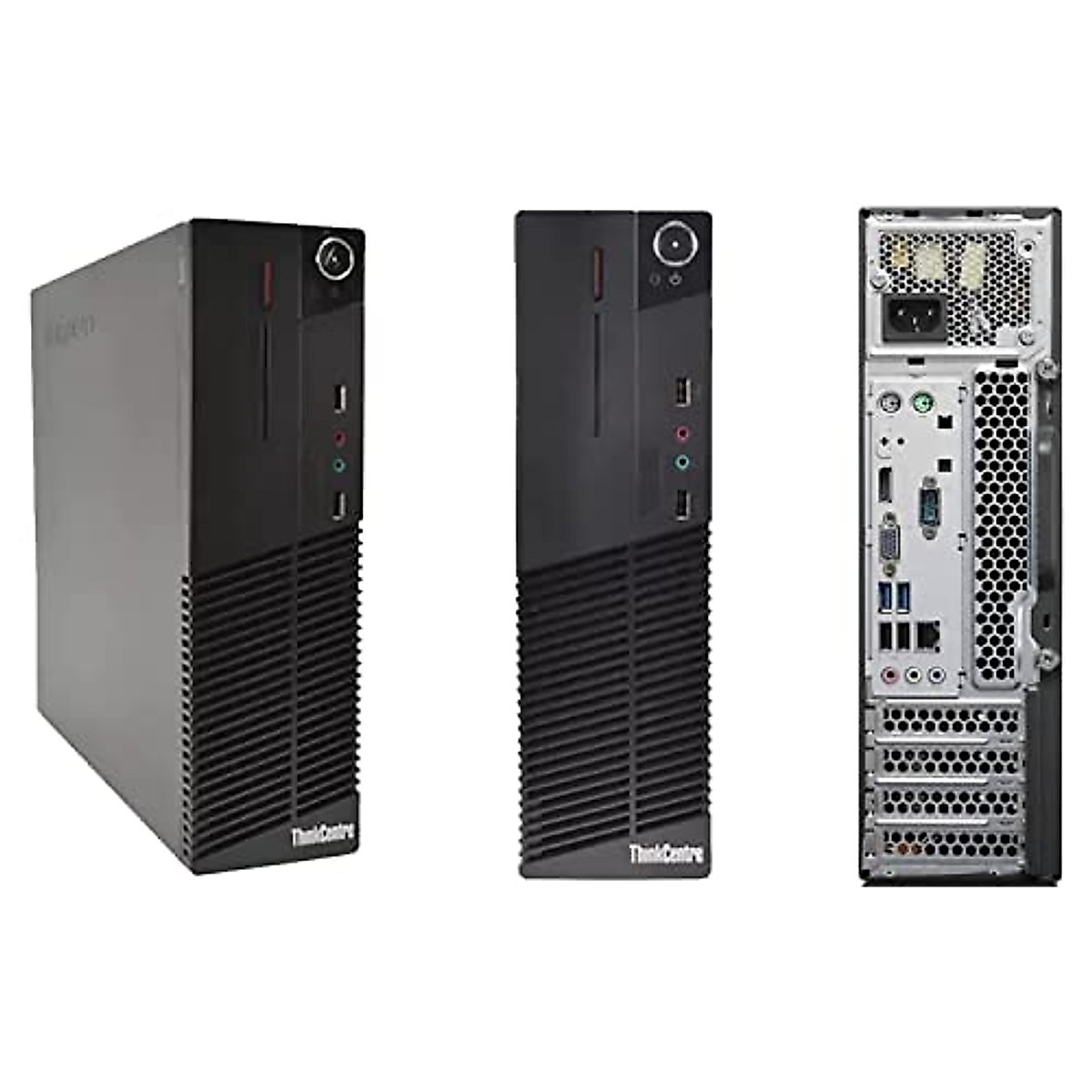 Lenovo ThinkCentre Computer Desktop PC, Intel Core i5 4th Gen, 16GB RAM, 2TB HDD, MTG New 20 inch LED Monitor, RGB Speaker and Keyboard Mouse, WiFi, Windows 10 Pro (Renewed)