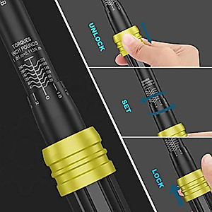 ANPUDS 1/4 Inch Drive Click Torque Wrench, 20-240 in.lb/2.3-27.1 Nm, Small Bike Torque Wrench, Lightweight 72-Tooth Dual-Direction Inch Pound Torque Wrench, MTB Mountain Road Bicycle Maintenance Tool