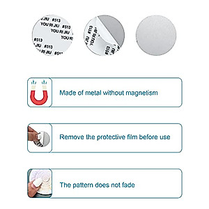 24 Pieces Mount Metal Plate for Phone Car Magnetic Mount Disc Universal Metal Plate Adhesive Sticker Replacement Magnet Patch for Magnetic Car Mounts Cell Phone Tablet Holder (Flower Squama Style)