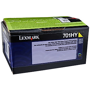 Lexmark 70C1HY0 Yellow High Yield Return Program Toner