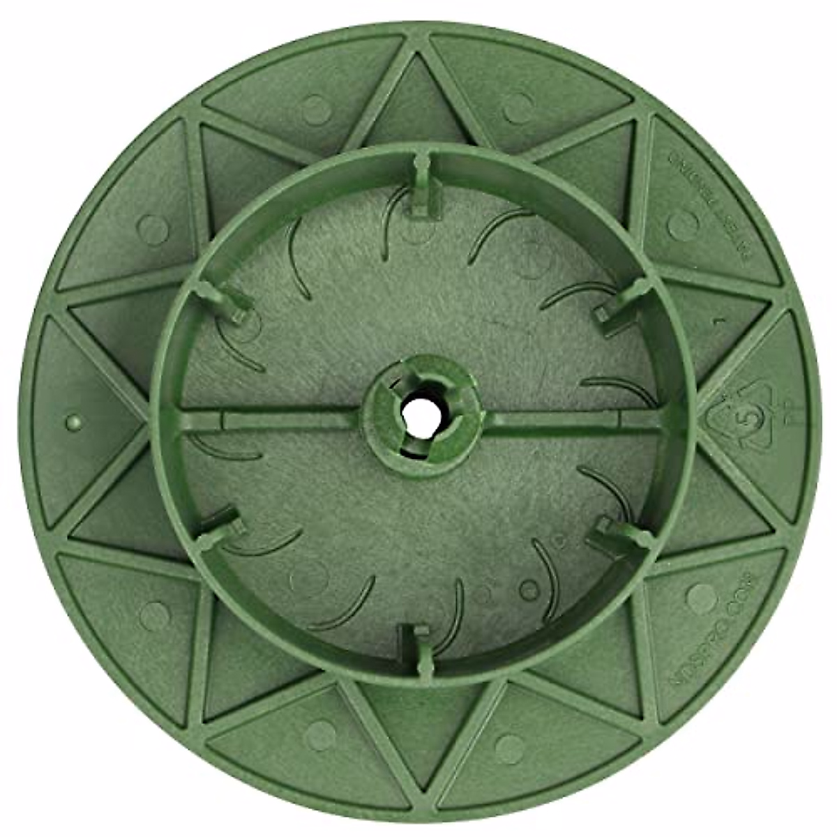 NDS 420C Pop-Up Drainage Emitter, for 3-Inch & 4-Inch Drain Fittings, Works with Drainage Systems Including Catch Basins, Green Plastic