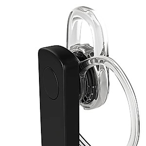 Ear Hooks for Wireless Headset 10mm Large Clamp Holder Clips, Replacement Ear Loops Earpiece Accessories, Clear, 4 Pack