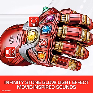 Avengers Marvel Legends Series Endgame Power Gauntlet Articulated Electronic Fist,Brown,18 years and up