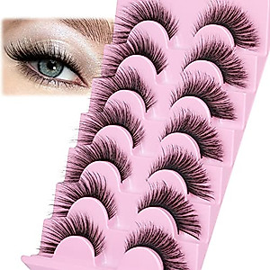 Fox Eye Lashes Fluffy Eyelashes Angel Wing Wispy False Eyelashes Like Bratz Styles L Curl Rusain Strip Lashes that Look Like Extensions Little Dramatic Lashes Pack