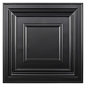Art3d 24" x 24" (Pack Of 12) Wall Panel Modern, Black