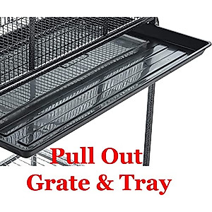 Extra Large Two Story Small Animal Cage Tight 1/2-Inch Bar Spacing for Feisty Ferret Chinchilla Rat Mice Squirrel Rabbit Sugar Glider with Rolling Stand