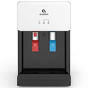 Avalon B8WHT Countertop Bottleless Cooler Dispenser-2 Stage Water Filters and Installation Kit Included, NSF Certified, White