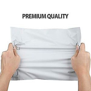 100 Pack Poly Mailers 10x13, White Self Sealing Shipping Bags, 2.5 Mil Thick Durable Mailing Envelopes, Packing Bag for Small Business
