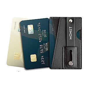 MONET Slim Wallet with Expanding Stand and Grip for Smartphones - Black Night