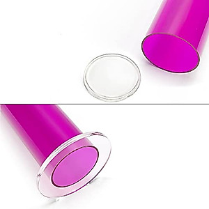 Scrunchie Holder Organizer - Hair Tie Holder Organizer - Acrylic Scrunchie Holder - 11.8 Inch Neon Pink,Jewelry Display Organizers,Bracelets Storage