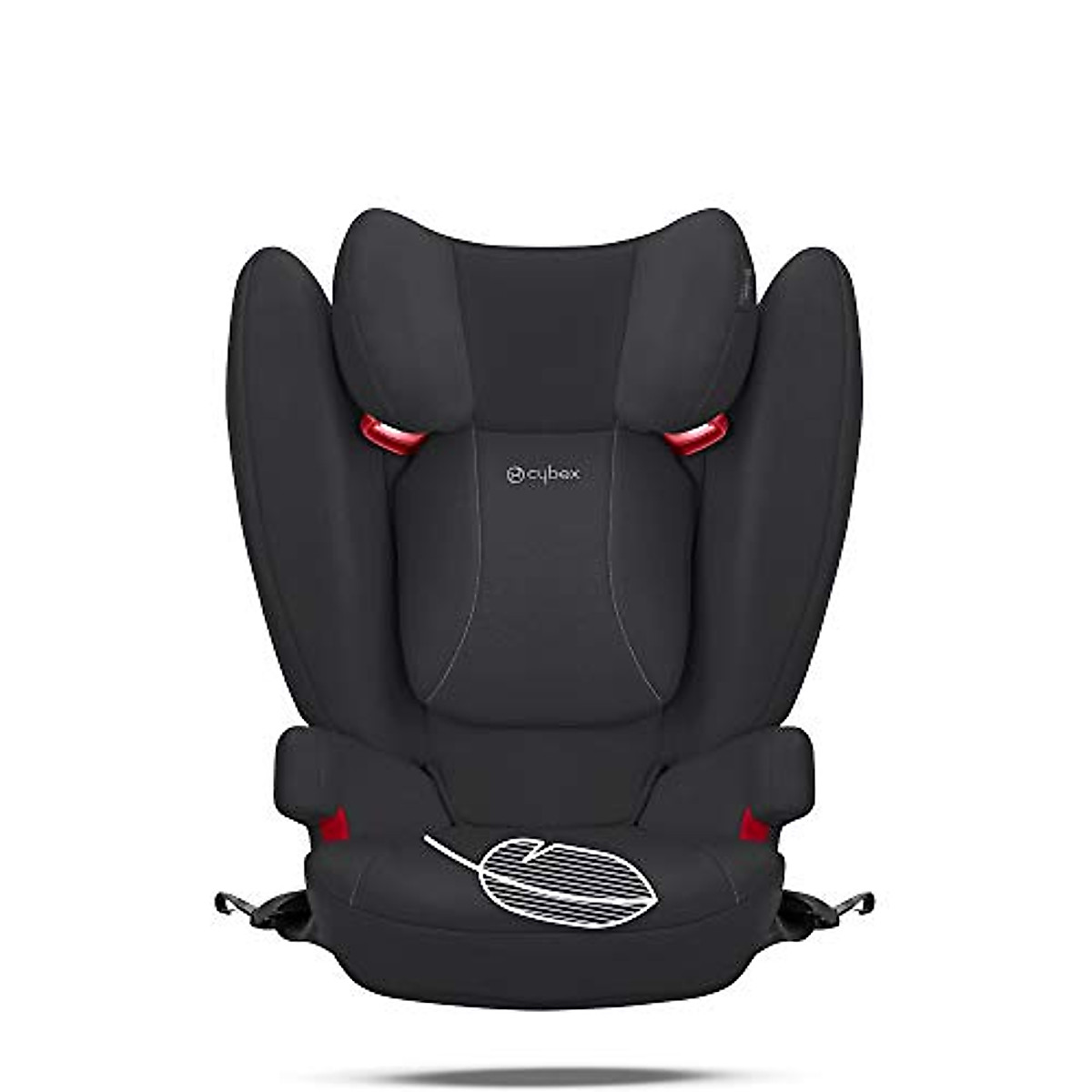 CYBEX Solution B-Fix High Back Booster Seat, Lightweight Booster Seat, Secure Latch Installation, Linear Side Impact Protection, 12-Position Adjustable Headrest, for Kids 40-120 Lbs, Volcano Black