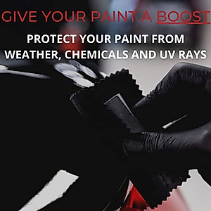 Boosted Ceramics 9H Nano Ceramic Coating Kit - Hydrophobic Professional Coating Kit - Si02 Protection for Cars, Trucks, Motorcycles, RV & Boat