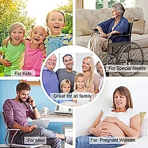 No Buckle Elastic Stretch Belts for Men and Women Black, Invisible Belts for Jeans Pants, Size L