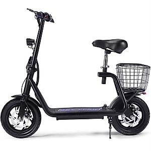 MotoTec Metro 36v 350w Lithium Electric Scooter Black