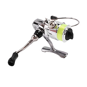 REHOC Mini 100 Pocket Fishing Reel Fishing Tackle Small Reel 4.3:1 Metal Wheel Small Reel