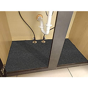 Under The Sink Mat,Cabinet Mat – Absorbent/Waterproof – Protects Cabinets, Premium Shelf Liner, Contains Liquids,Washable(24in x 36in) (24"×36")