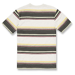 Volcom Men's Regular Bandstone Striped Crew Shirt, Bone, Small