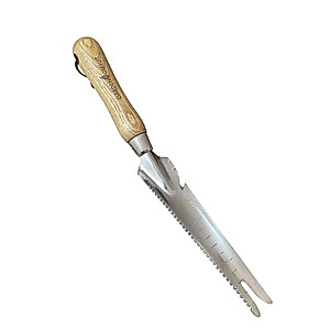 Garden Guru Hand Weeder Trowel with Ergonomic Handle – Stainless Steel Weeding & Digging Knife – Rust Resistant - Perfect for Weeding, Transplanting, Digging, Pruning, Cutting